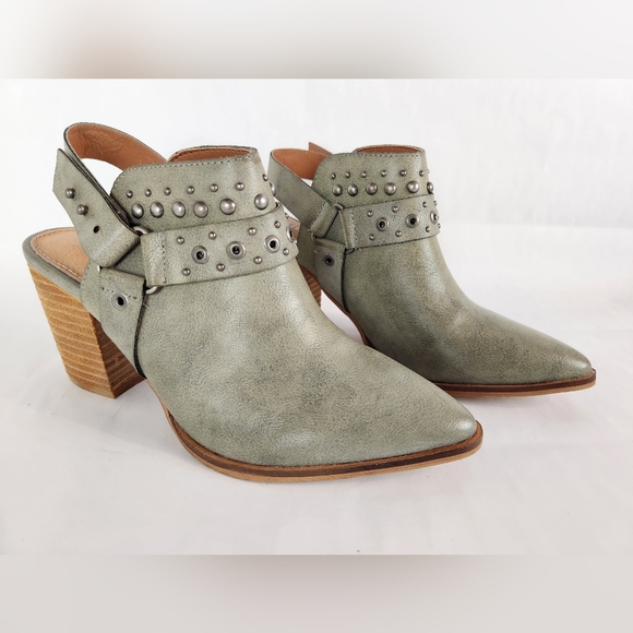 Mi.iM | Shoes | Miim Studded Slingback Bootie With Heel | Poshmark